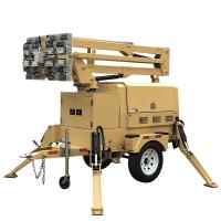 China Diesel Powered Light Towers LED Tower Lighting Mining Operations Mobile Light Tower for sale