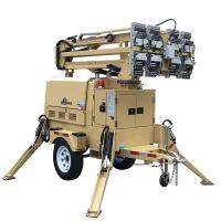 China Diesel Powered Light Towers LED Tower Lighting Mining Operations Mobile Light Tower for sale