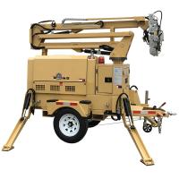China Trailer Mounted Light Towers Frequency 50/60HZ Construction Portable Light Tower for sale