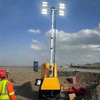 China Diesel Powered Light Towers LED Tower Lighting Mining Operations Mobile Light Tower for sale