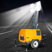 China Construction Light Tower Rated Power 5KW/5KVA Mobile Lighting Tower Portable Diesel Light Tower for sale