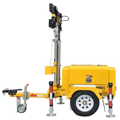 China Construction Light Tower Rated Power 5KW/5KVA Mobile Lighting Tower Portable Diesel Light Tower for sale