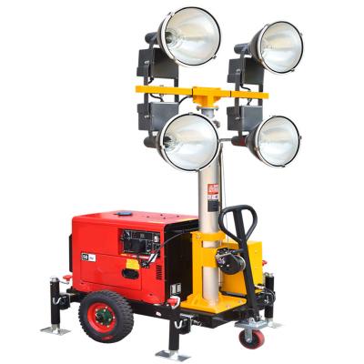China Portable LED Light Towers Outdoor Light Tower Frequency 50/60 Hz Diesel Light Tower for Events for sale