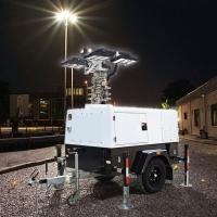 China Diesel Light Tower Generator 9m 12m High Mast Light Tower Emergency Portable Light Tower for sale