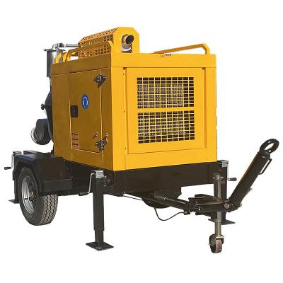 China Diesel Water Pump Rapid Self Priming Sewage Pump 4 6 8 Inch Portable Water Pump for sale