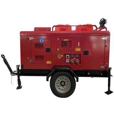 China Drainage Mobile Water Pump Flexible Lighting Power 30KW Diesel Engine Water Pump for Irrigation for sale
