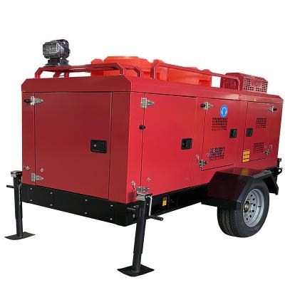 China ODM OEM Diesel Engine Pump Set Construction Emergency Silent Pump Belt Wheel Water Pump for sale