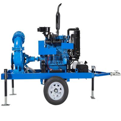 China 11KW Diesel Powered Water Pumps High Pressure Centrifugal Pump Emergency Discharge Water Pump Set for sale