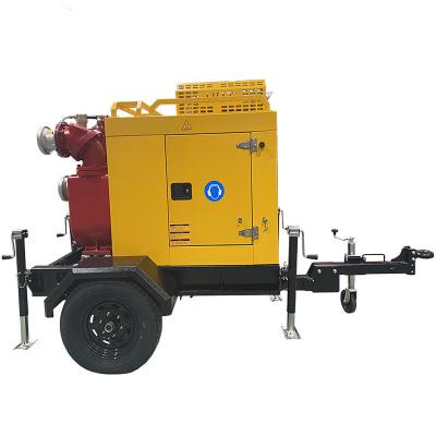 China Drainage Water Pump Flow 450m³/h Diesel Engine Self Priming Centrifugal Pump  Submersible Water Pump for sale