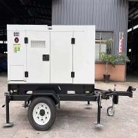 China 30kw Diesel Generator Silent Type Diesel Generator Trailer Mounted Diesel Engine Generator Set for sale