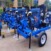 China Portable Diesel Engine Pump Set Construction Dewatering Trash Water Pump 6Inch Diesel Water Pump for sale