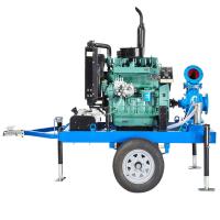 China Diesel Powered Water Pump Trailer Mounted Self Priming Pump  Diesel  Water Pumps for Irrigation for sale
