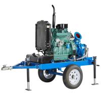 China Diesel Powered Water Pump Trailer Mounted Self Priming Pump  Diesel  Water Pumps for Irrigation for sale