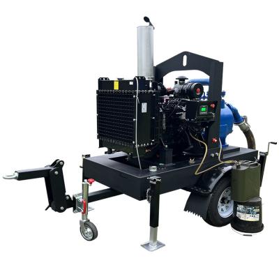 China Factory Diesel Powered Water Pumps High Suction Industrial Fluid Transfer Mobile Water Pump for sale