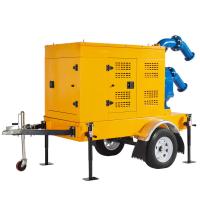 China Two-Wheels Water Pump High Head 15-20m Self Priming Vortex Pump Diesel Engine Pump Set for sale