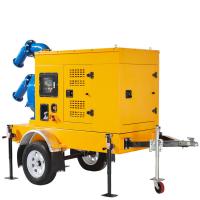 China Two-Wheels Water Pump High Head 15-20m Self Priming Vortex Pump Diesel Engine Pump Set for sale