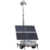 China Portable Surveillance Tower Wireless Connectivity 360 Degree Illumination System Solar Powered  Light Tower for sale