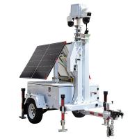 China Solar LED Light Tower Rotating Surveillance Camera Emergency Response Zones Portable Solar Light Tower for sale