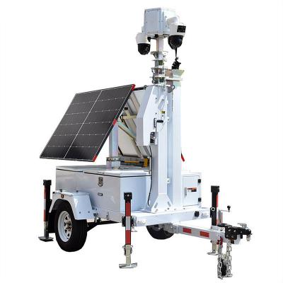 China Generator Light Tower  Harnessing Solar Energy Surveillance Cameras Mobile Solar Light Tower for sale