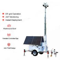 China Solar LED Light Tower Rotating Surveillance Camera Emergency Response Zones Portable Solar Light Tower for sale