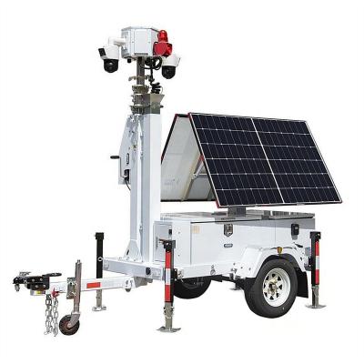 China Surveillance Tower With Camera 4G Router Portable Light Towers Solar Light Tower Manufacturers for sale
