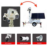 China Multifunction Solar Light Tower CCTV Camera Tower Surveillance Live Footage Mobile Solar Light Tower for sale
