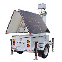 China Multifunction Solar Light Tower CCTV Camera Tower Surveillance Live Footage Mobile Solar Light Tower for sale