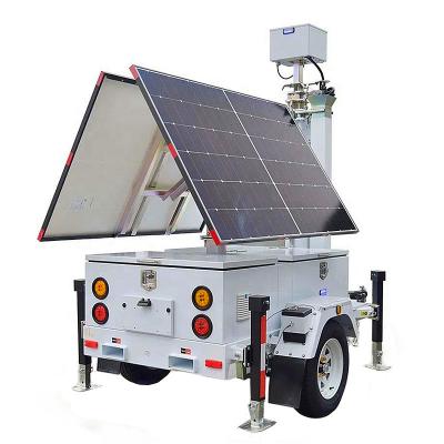 China Multifunction Solar Light Tower CCTV Camera Tower Surveillance Live Footage Mobile Solar Light Tower for sale