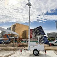 China Multifunction Solar Light Tower CCTV Camera Tower Surveillance Live Footage Mobile Solar Light Tower for sale