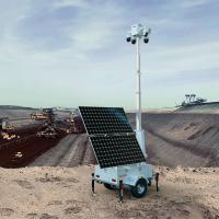 China Multifunction Solar Light Tower CCTV Camera Tower Surveillance Live Footage Mobile Solar Light Tower for sale