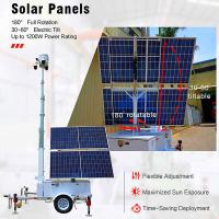 China Multifunction Solar Light Tower CCTV Camera Tower Surveillance Live Footage Mobile Solar Light Tower for sale
