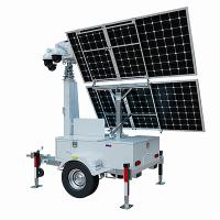 China Portable Surveillance Tower Wireless Connectivity 360 Degree Illumination System Solar Powered  Light Tower for sale