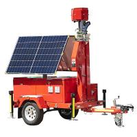 China Trailer Mounted Lighting Tower Renewable Energy Technologies Solar Powered Generator Industrial Light Tower for sale