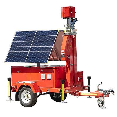 China Eco-friendly Solar Powered Lighting Towers Night Airport Lighting Solar Surveillance Tower for sale
