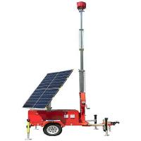 China Trailer Mounted Lighting Tower Renewable Energy Technologies Solar Powered Generator Industrial Light Tower for sale