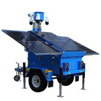 China Solar Light Tower Renewable Energy Mining Surveillance Tower Lighting  IP65 Rating Mobile Light Tower for sale
