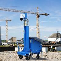 China Portable Solar Light Tower Rotating Surveillance Camera Construction Site Solar Powered Light Tower for sale