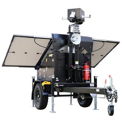 China Mobile Solar Light Tower with 360° Beam Angle 5-9m Telescopic Mast and IP65 Waterproof Housing for Emergency Response for sale
