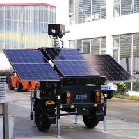 China Portable Solar Light Tower Remote Connectivity 4G/5G Outdoor Light Tower Solar LED Lighting Tower for sale