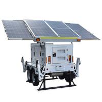 China Solar Light Tower Working Temperature -20℃-60℃ Mobile Lighting Tower Hydraulic Light Tower for sale