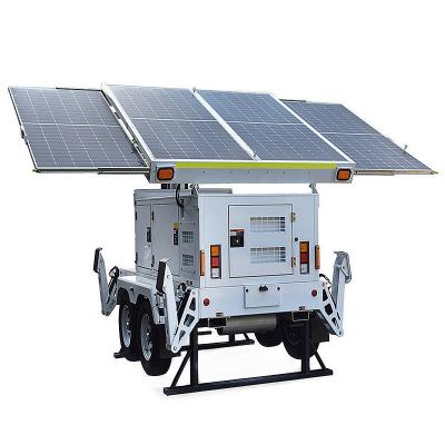 China Solar Light Tower Working Temperature -20℃-60℃ Mobile Lighting Tower Hydraulic Light Tower for sale