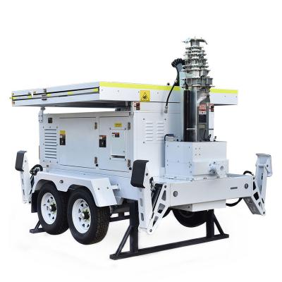 China Emergency Light Tower Disaster Relief Operations Solar LED Light Tower Portable Generator Lights for sale