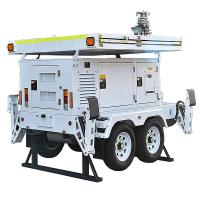 China Customized Trailer Mounted Lighting Tower Road Repair Site Solar Light Tower High Efficiency Light Tower for sale