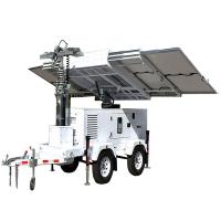 China Zero Emissions Solar Light Tower Extendable Mast Generator Light Trailer Portable Industrial Light Towers for sale