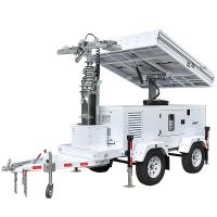 China Zero Emissions Solar Light Tower Extendable Mast Generator Light Trailer Portable Industrial Light Towers for sale