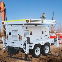 China Eco Friendly  Solar Light Tower High Intensity Illumination Mining Operations Mobile Solar Light Tower for sale