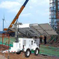 China Customized Trailer Mounted Lighting Tower Road Repair Site Solar Light Tower High Efficiency Light Tower for sale