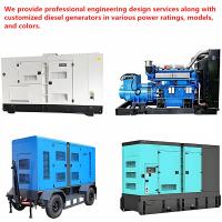 China Rugged Construction Diesel Portable Generator Construction Sites Open Type Diesel Generator Set for sale