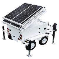 China IP65 Rated Waterproof Solar LED Light Tower Outdoor Events Automatic Controls Hydraulic Light Tower for sale