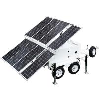 China IP65 Rated Waterproof Solar LED Light Tower Outdoor Events Automatic Controls Hydraulic Light Tower for sale